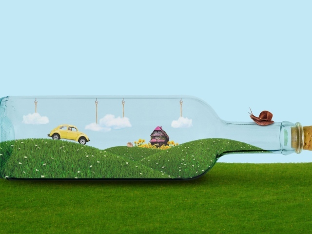 Письмо в бутылке - обои для рабочего стола, картинки, фото