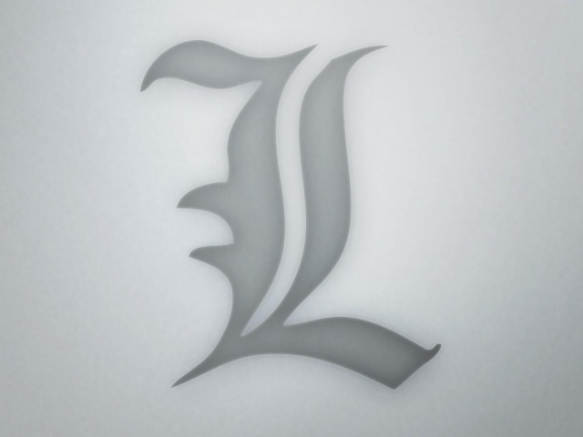 The symbol of the anime Death Note, gray background wallpapers and ...
