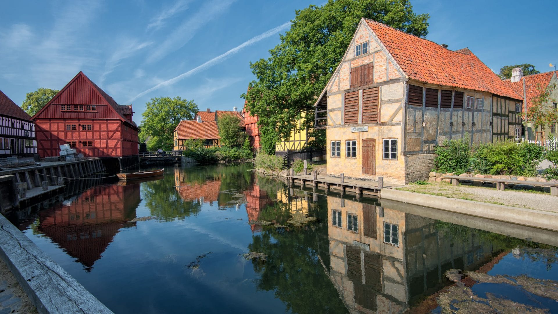 Old town on the water of Århus, Denmark wallpapers and images ...