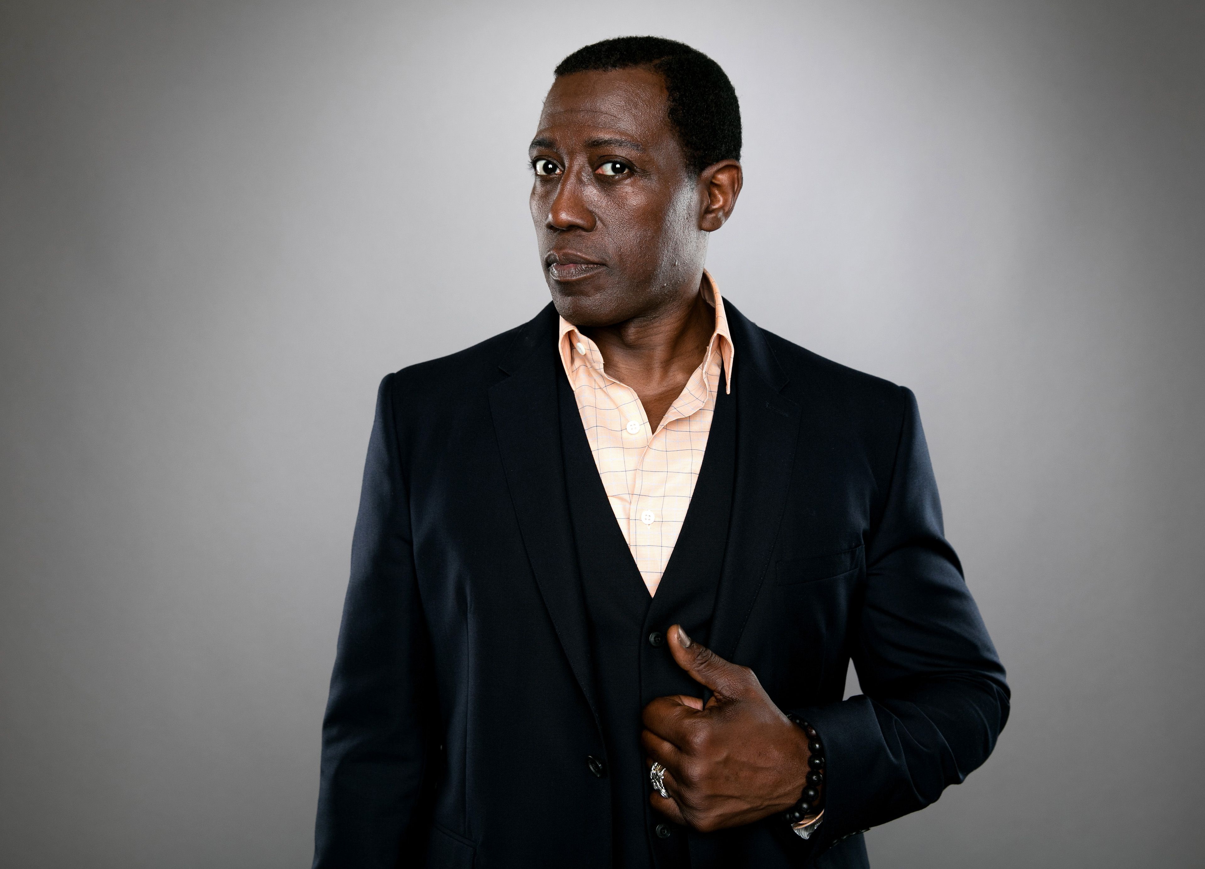 Black American actor Wesley Snipes in costume Desktop wallpapers 640x480