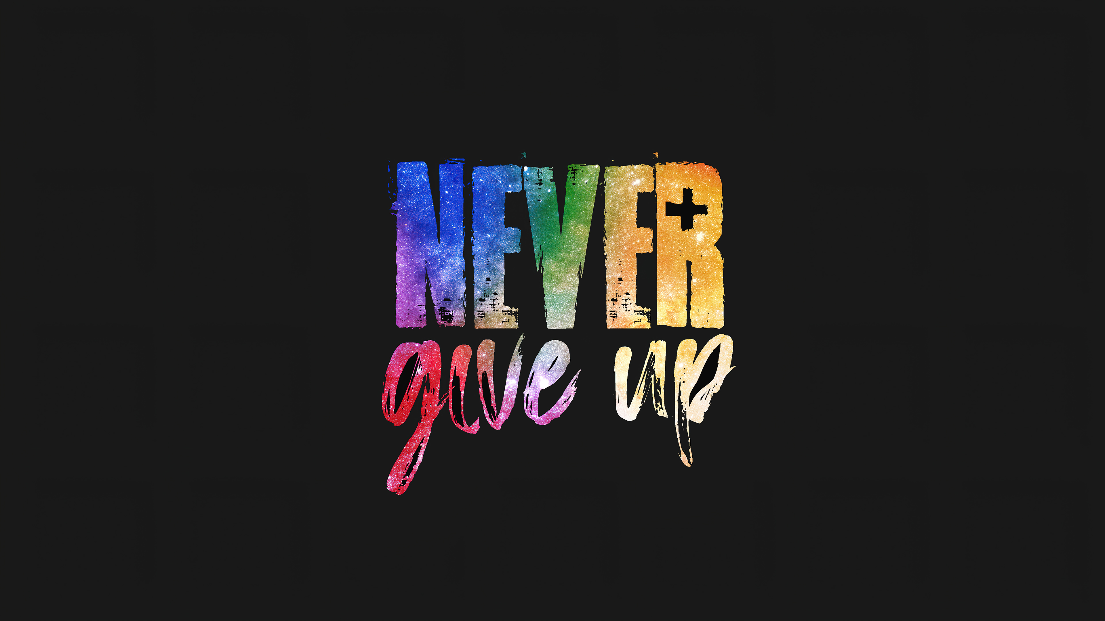 never give up background